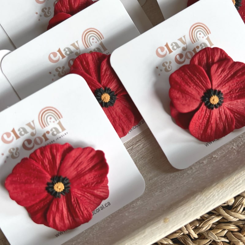 Remembrance Day Poppy Pins - Etsy