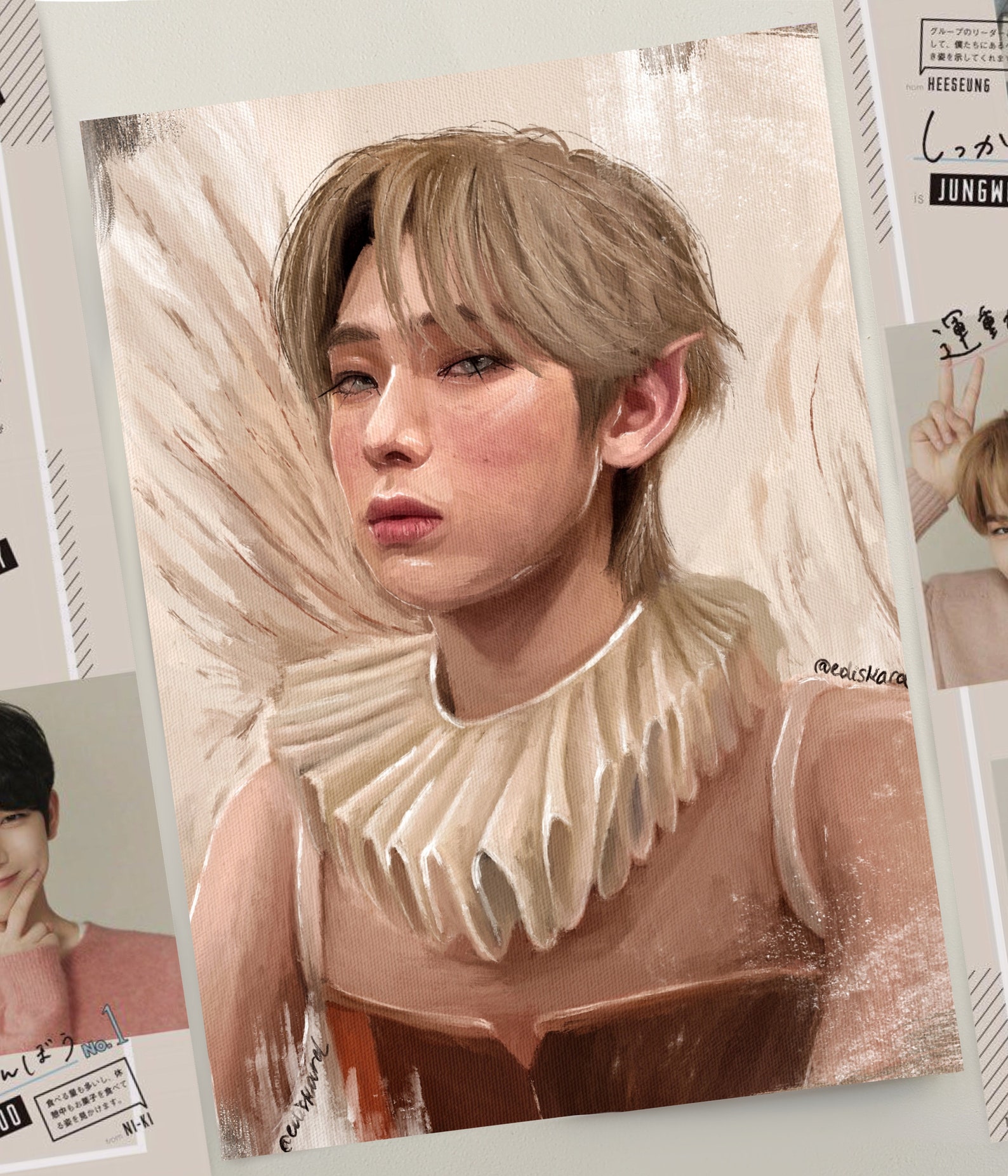 Enhypen Sunoo Drawing Art Print 엔하이픈 Fanart Kpop I-land - Etsy Singapore