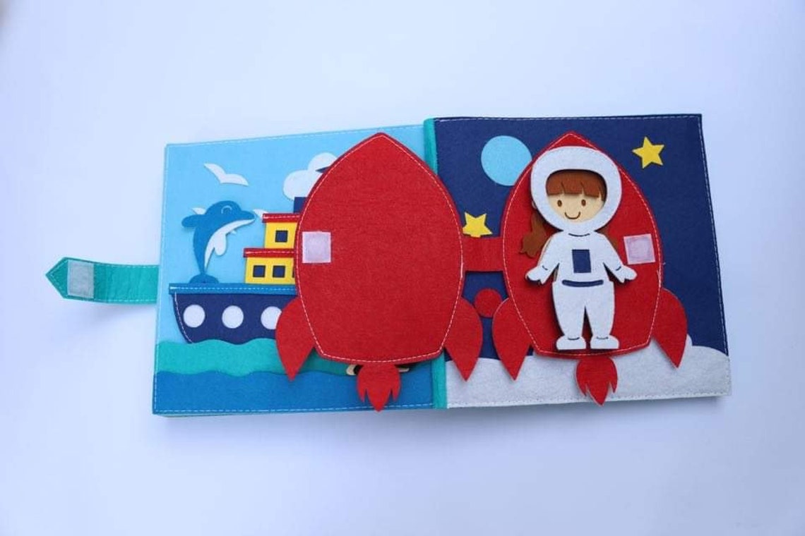 Handmade Felt Book Activity-Quiet Book-Busy Book Career | Etsy