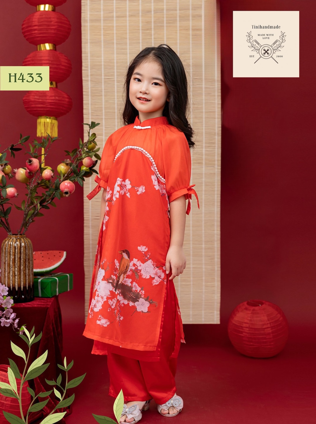Girl Ao Dai Vietnamese Modern Ao Dai for Kids, Girls - Etsy