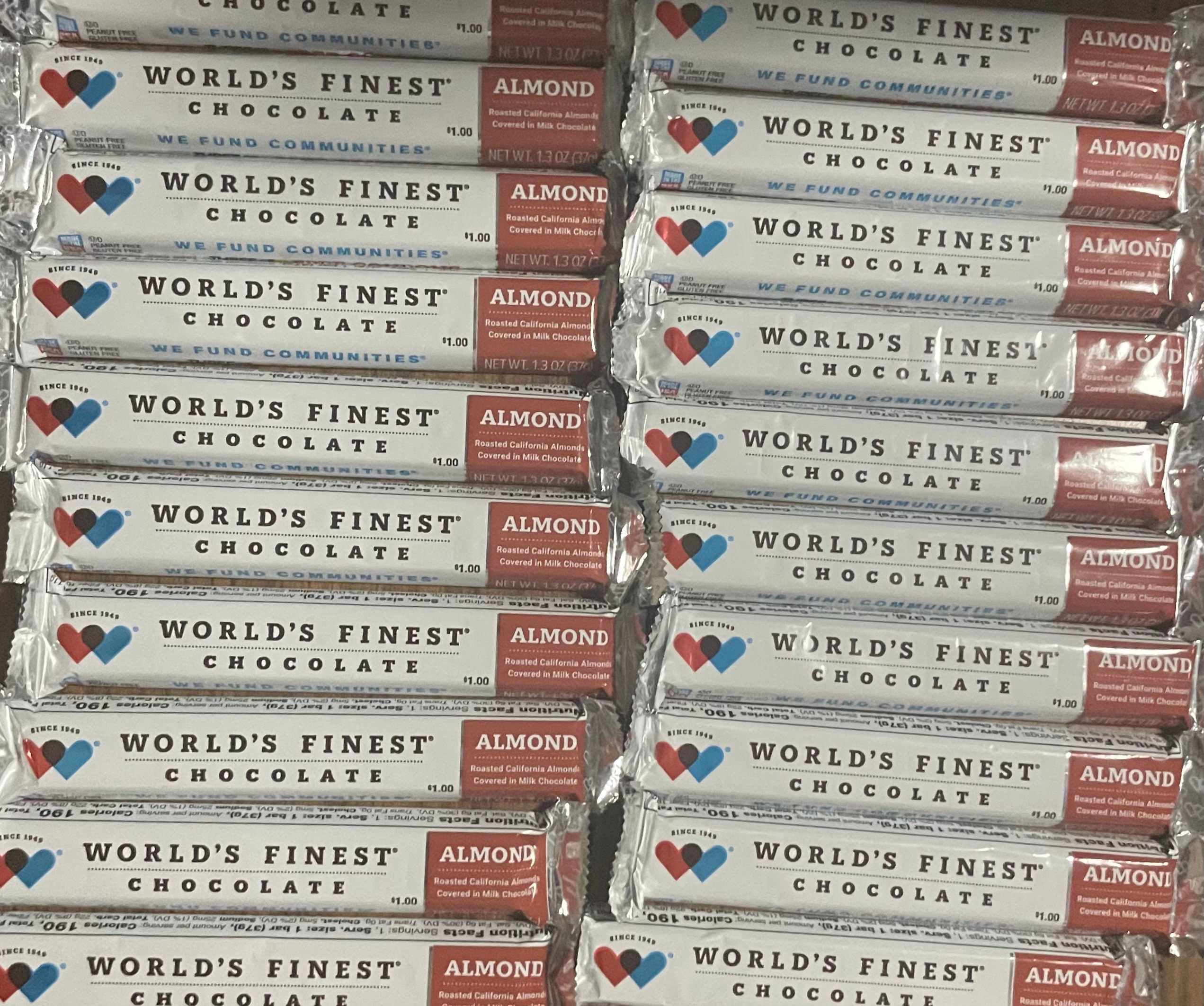 World's Finest Chocolate 20 Bar Almond Chocolate - Etsy