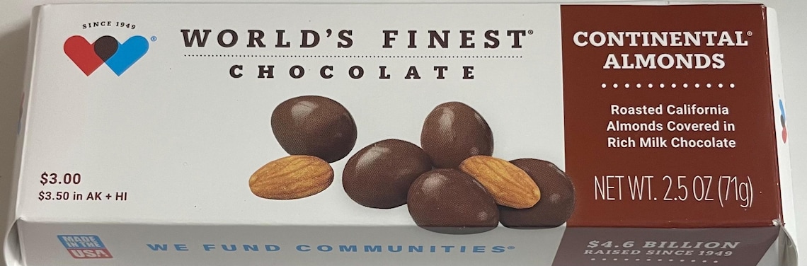 World's Finest Chocolate 5 Boxes Continental Almonds - Etsy