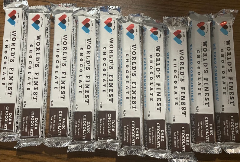 World's Finest Chocolate 10 Bar Dark Chocolate - Etsy