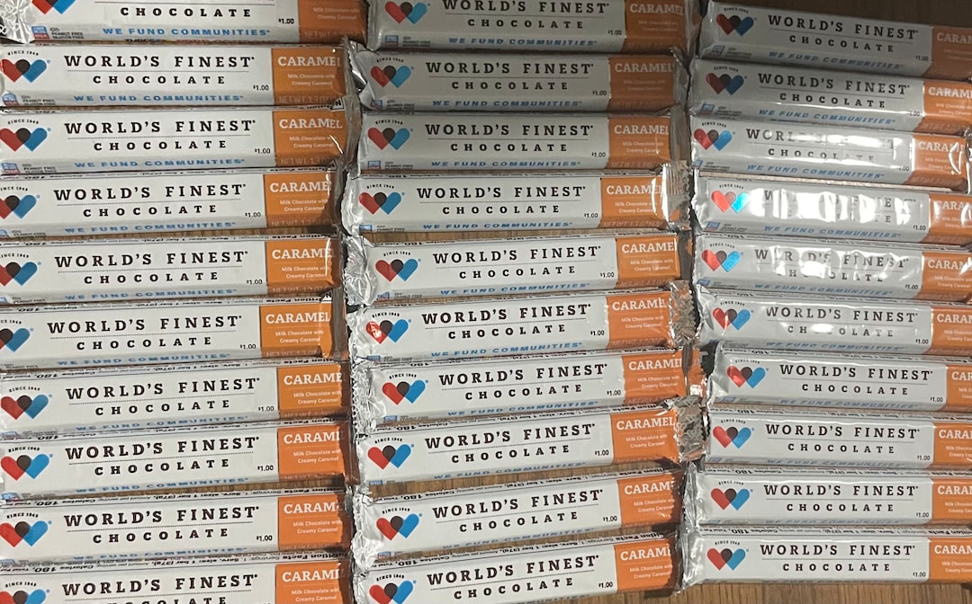 World's Finest Chocolate 30 Bars Caramel Chocolate - Etsy