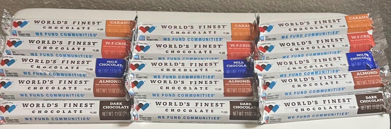 World's Finest Chocolate 15 Bar Variety Chocolate - Etsy