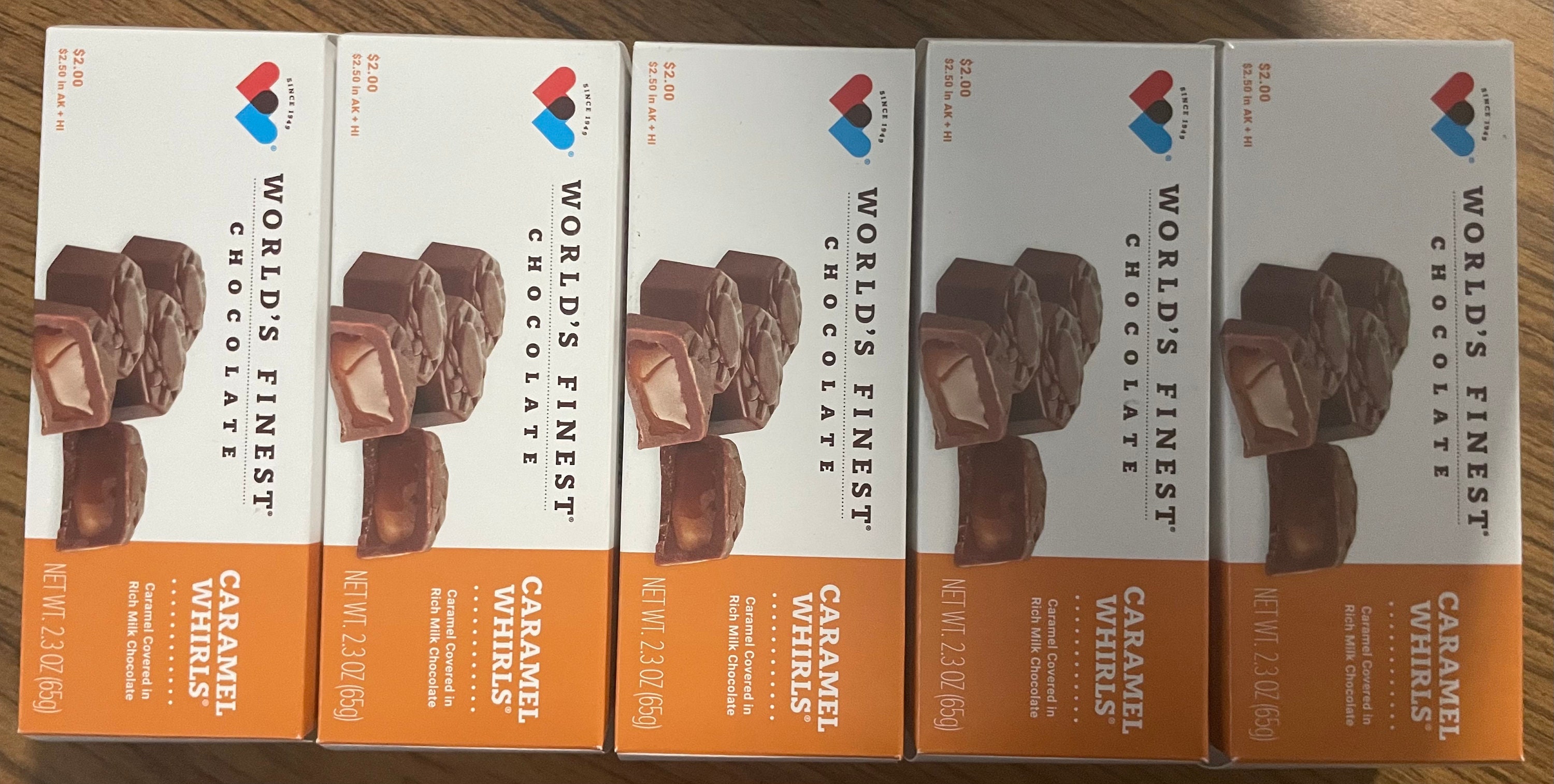 World's Finest Chocolates 5 Boxes Caramel Whirls Chocolate - Etsy