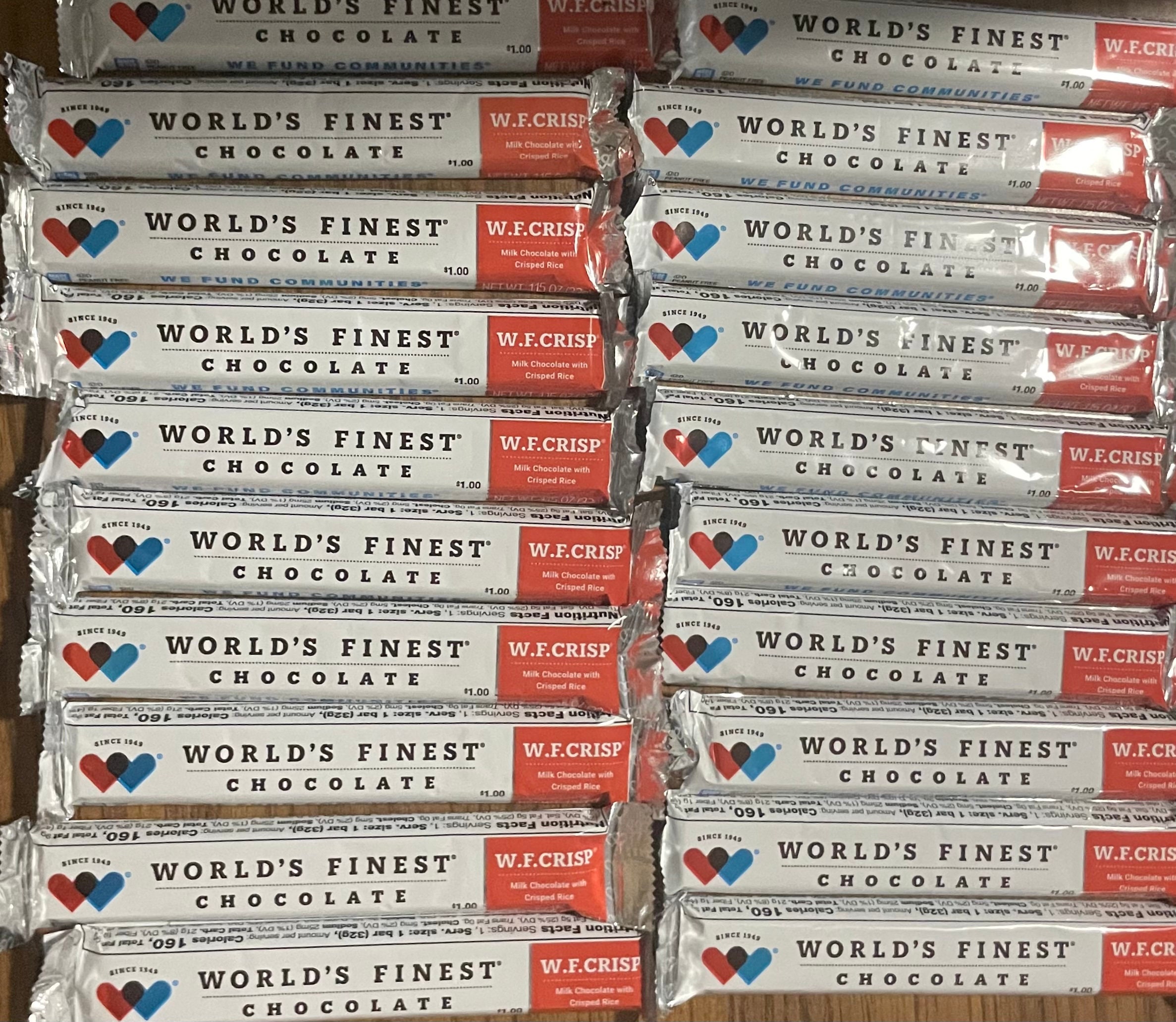 World's Finest Chocolate 20 Bars W.F.CRISP - Etsy