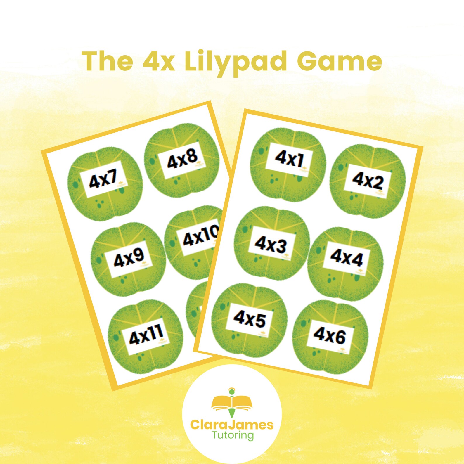 4x Multiplication Games Math Games 4x Table Ideas 4x | Etsy