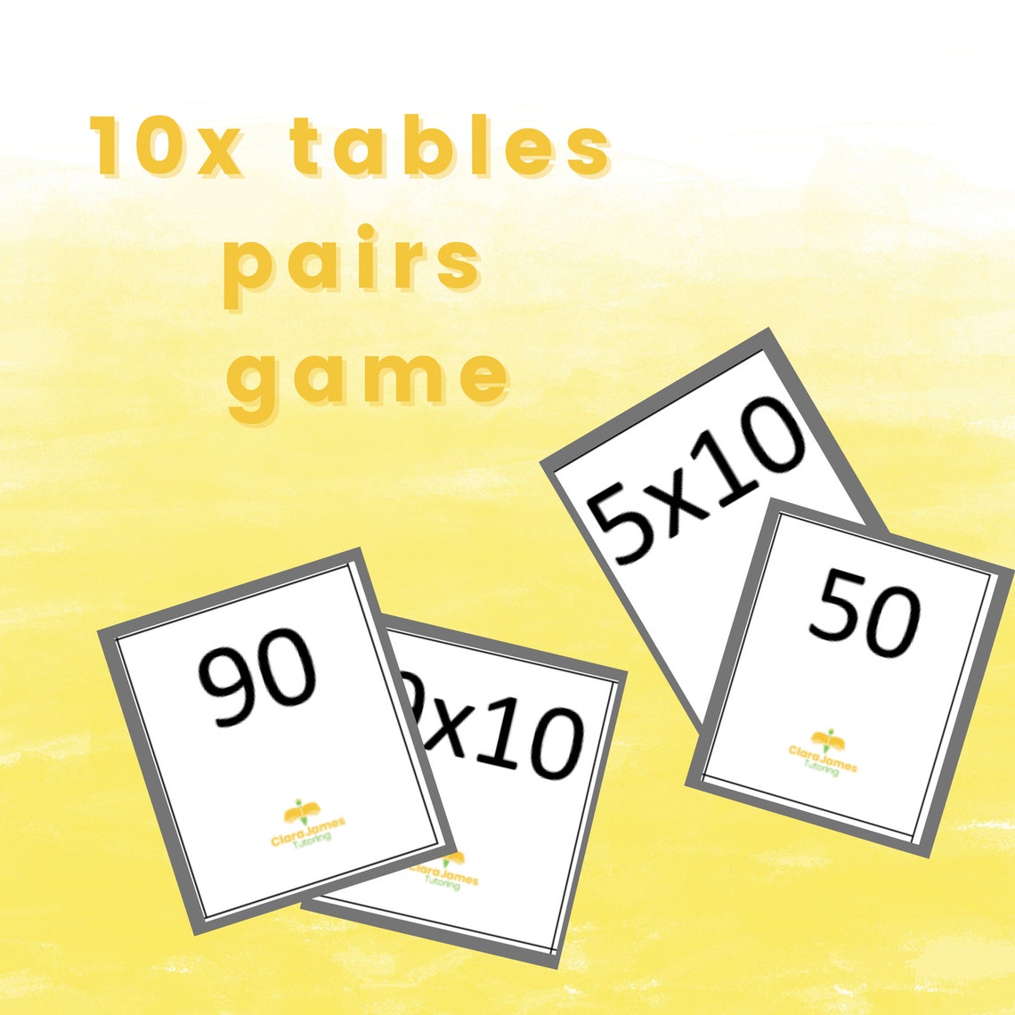 10x Tables Games Multiplication Games Learn - Etsy