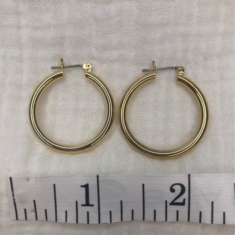 Small Basic Gold Hoop Earrings Small Hoop Earrings Minimal - Etsy