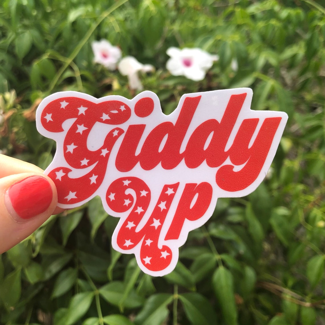 Giddy up Western Vinyl Sticker Laptop Decal Hydroflask - Etsy