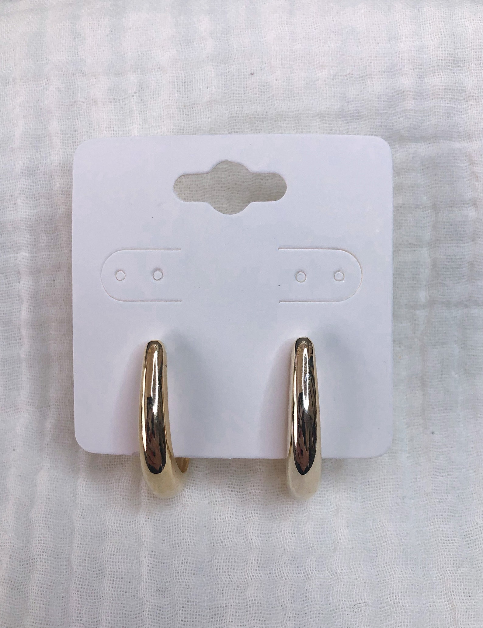 Gold Half Hoop Earrings Small Hoop Earrings Minimal Hoop Earrings 14k ...