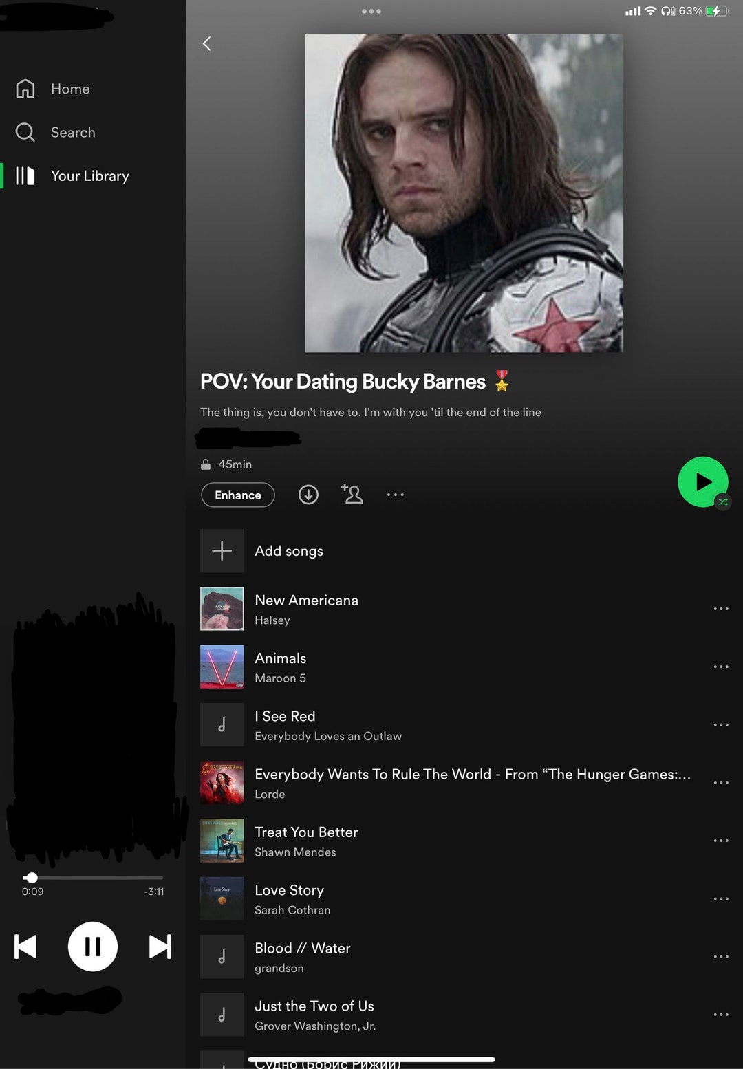 Fictional Character Playlist - Etsy