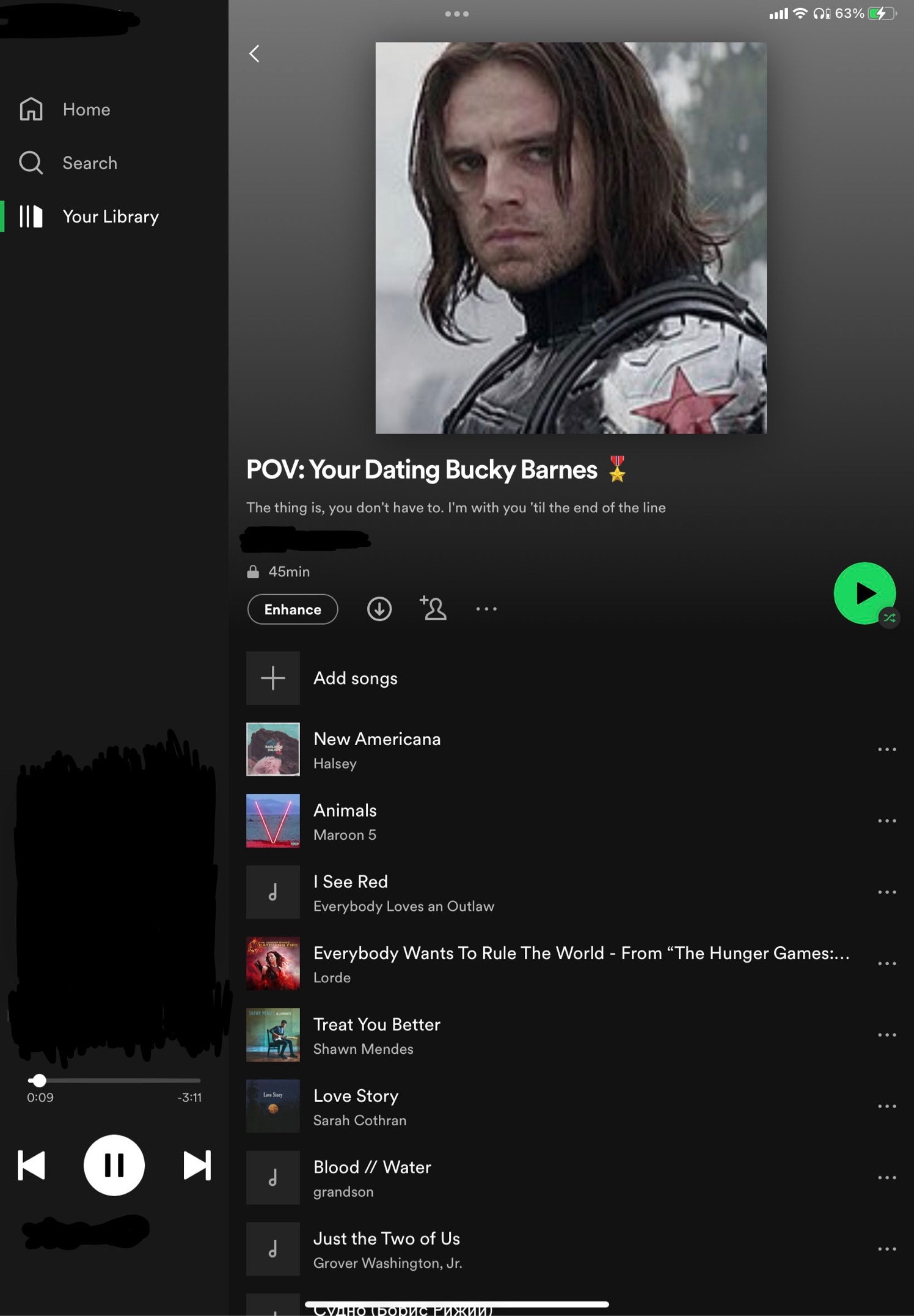 Fictional Character Playlist - Etsy