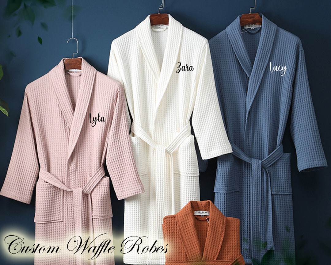Personalized Waffle Robe, Embroidery Women's Waffle Robe, Monogrammed ...
