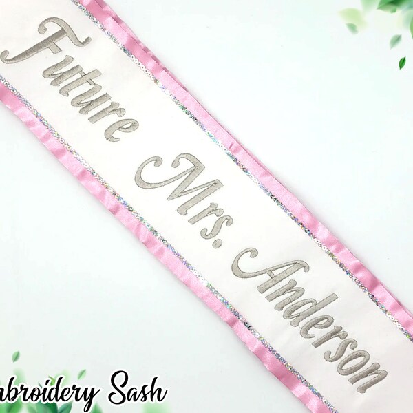 Embroidered Sash - Etsy