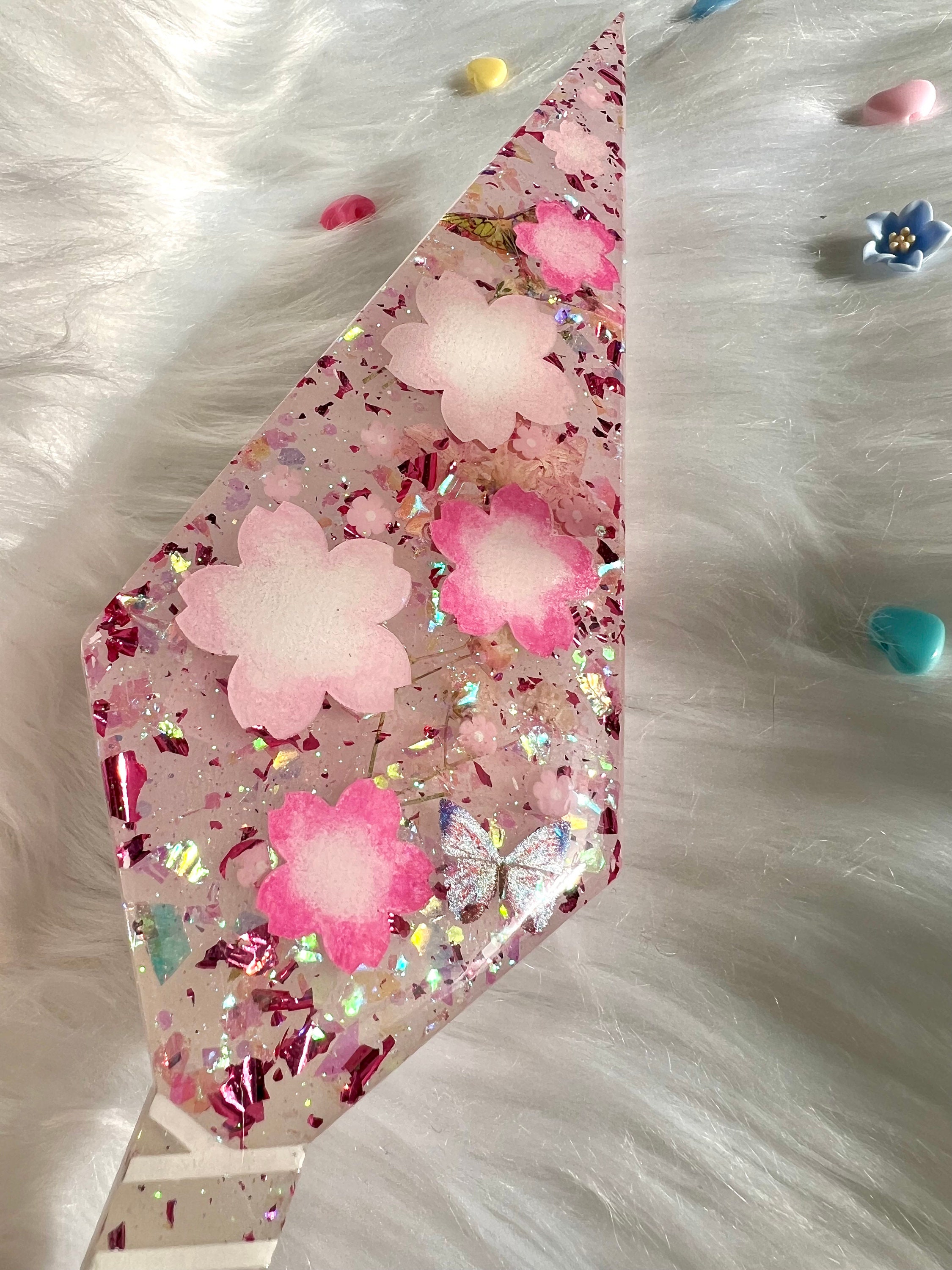 Kawaii Cute Sakura Flower Butterfly Kunai Knife Decor - Etsy