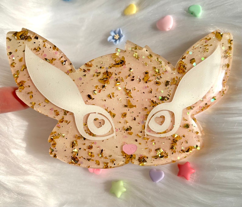 Kawaii Cute Anime Gold Kurama Coaster - Etsy