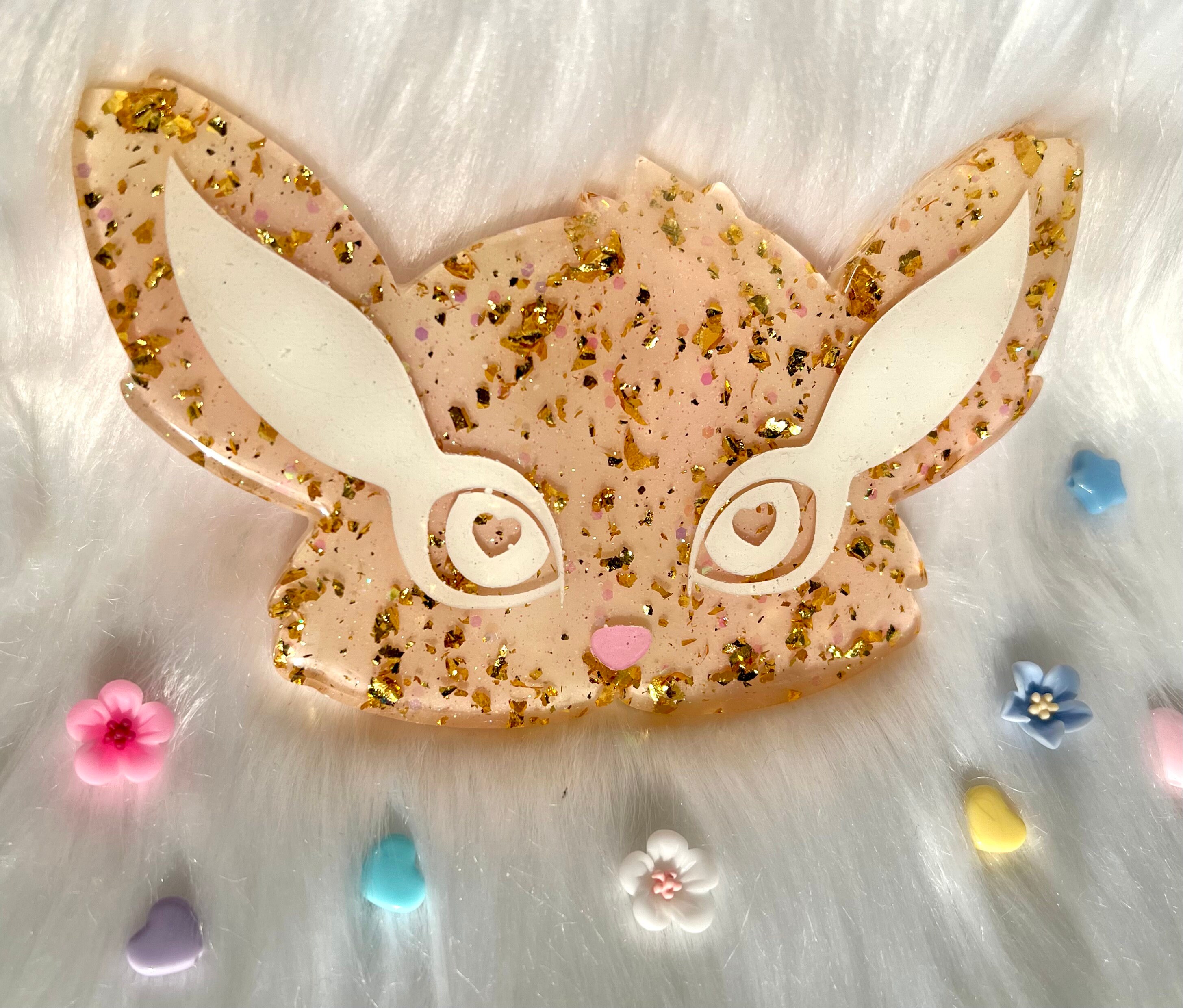 Kawaii Cute Anime Gold Kurama Coaster - Etsy