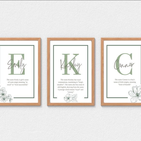 Name Reveal Poster - Etsy