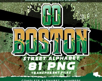 Monster Party Cartoon Street Alphabet Font, 81 PNG Transparent Files ...