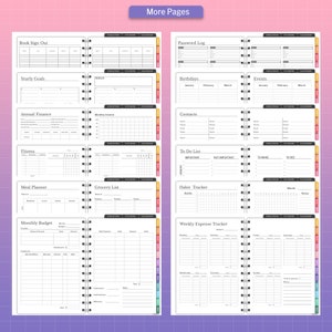Pastel Student Life Digital Planner: Undated, Hyperlinked (PDF) - Etsy