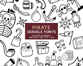 Forest Doodle Fonts Instant File otf ttf Font Download | Etsy