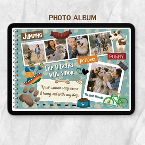 My Dog Digital Photo Album, Scrapbook Journal Album, Dog Owner Gifts ...