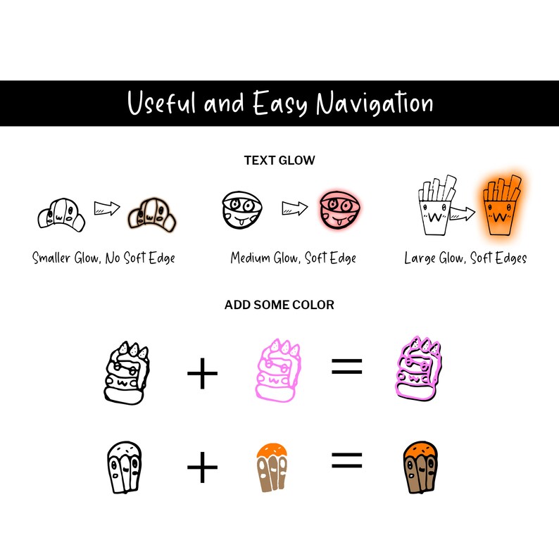 Cute Food Monsters Doodle Fonts, Instant File Otf, Ttf Font Download ...