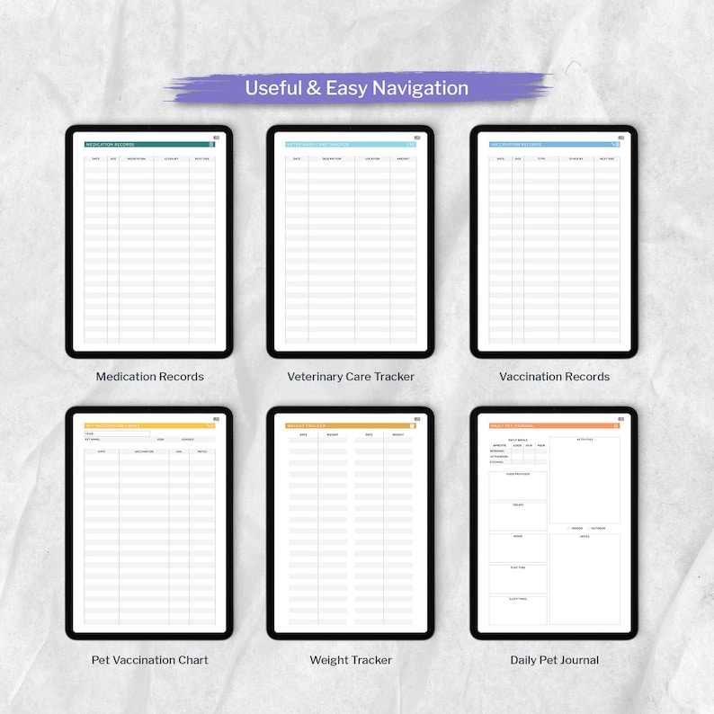 Digital Dog Planner Dog Care Journal All-in-one Pet Tracker - Etsy