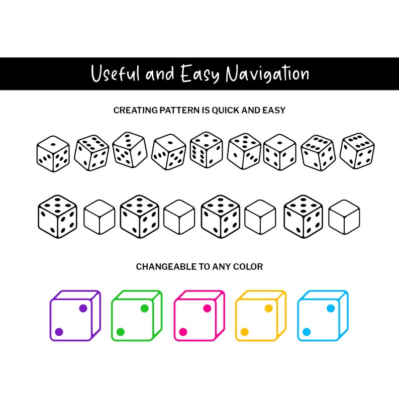 Dice Doodle Fonts, Instant File Otf, Ttf Font Download, Digital Font ...