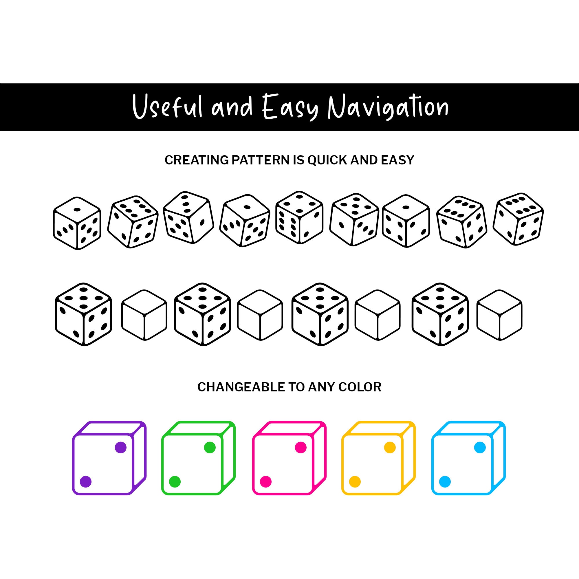 Dice Doodle Fonts, Instant File Otf, Ttf Font Download, Digital Font ...