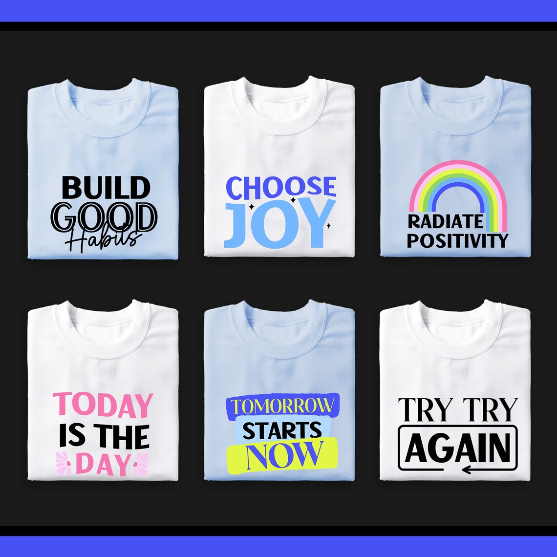 Uplifting Quotes SVG Bundle: Colorful & Black Designs (digital Download ...