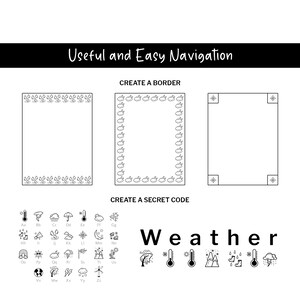 Weather Doodle Fonts, Instant File Otf, Ttf Font Download, Digital Font ...