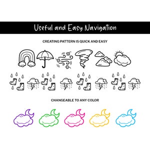 Weather Doodle Fonts, Instant File Otf, Ttf Font Download, Digital Font ...