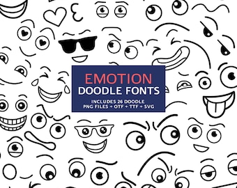 Sport Doodle Fonts Instant File otf ttf Font Download | Etsy