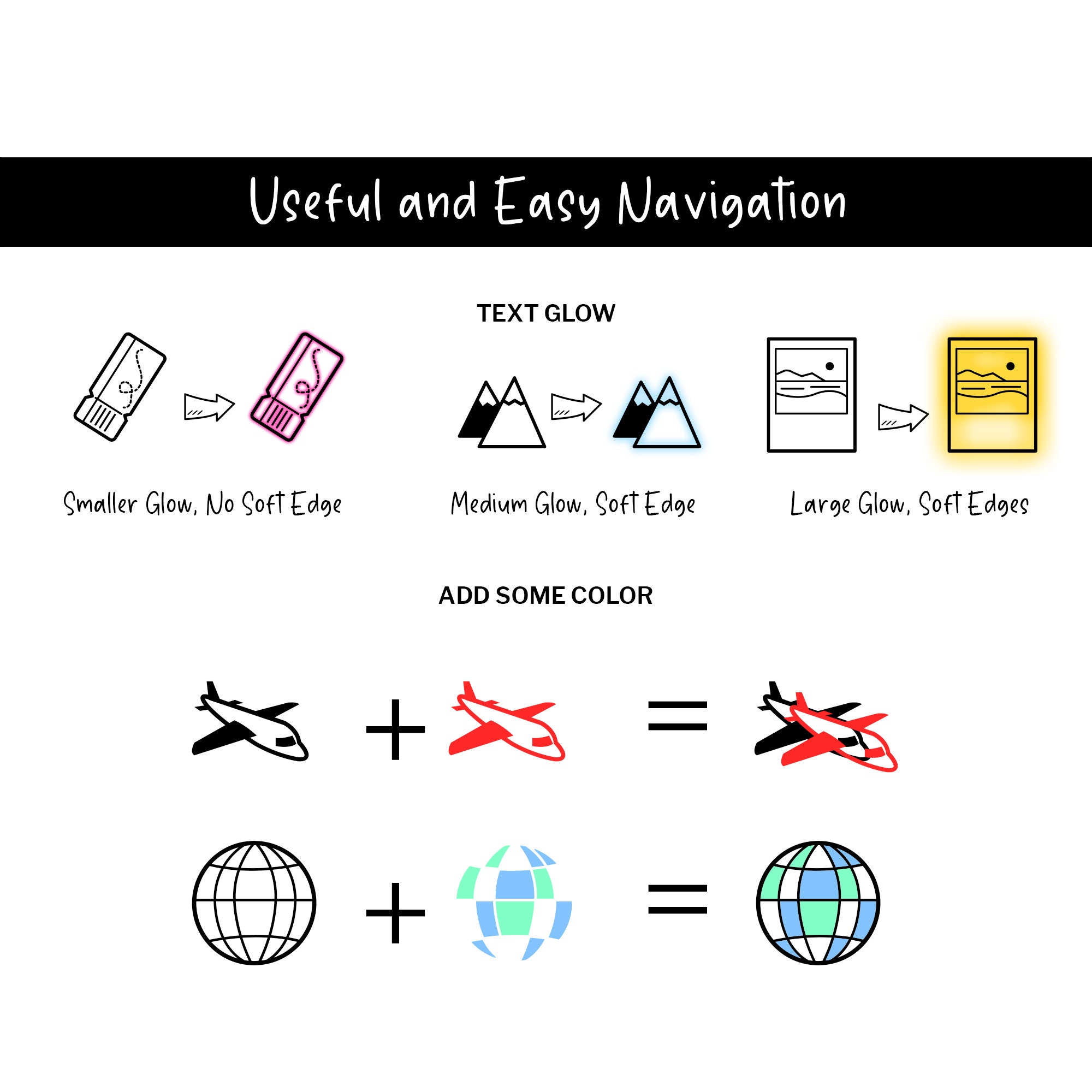 Travel Doodle Fonts, Instant File Otf, Ttf Font Download, Digital Font ...