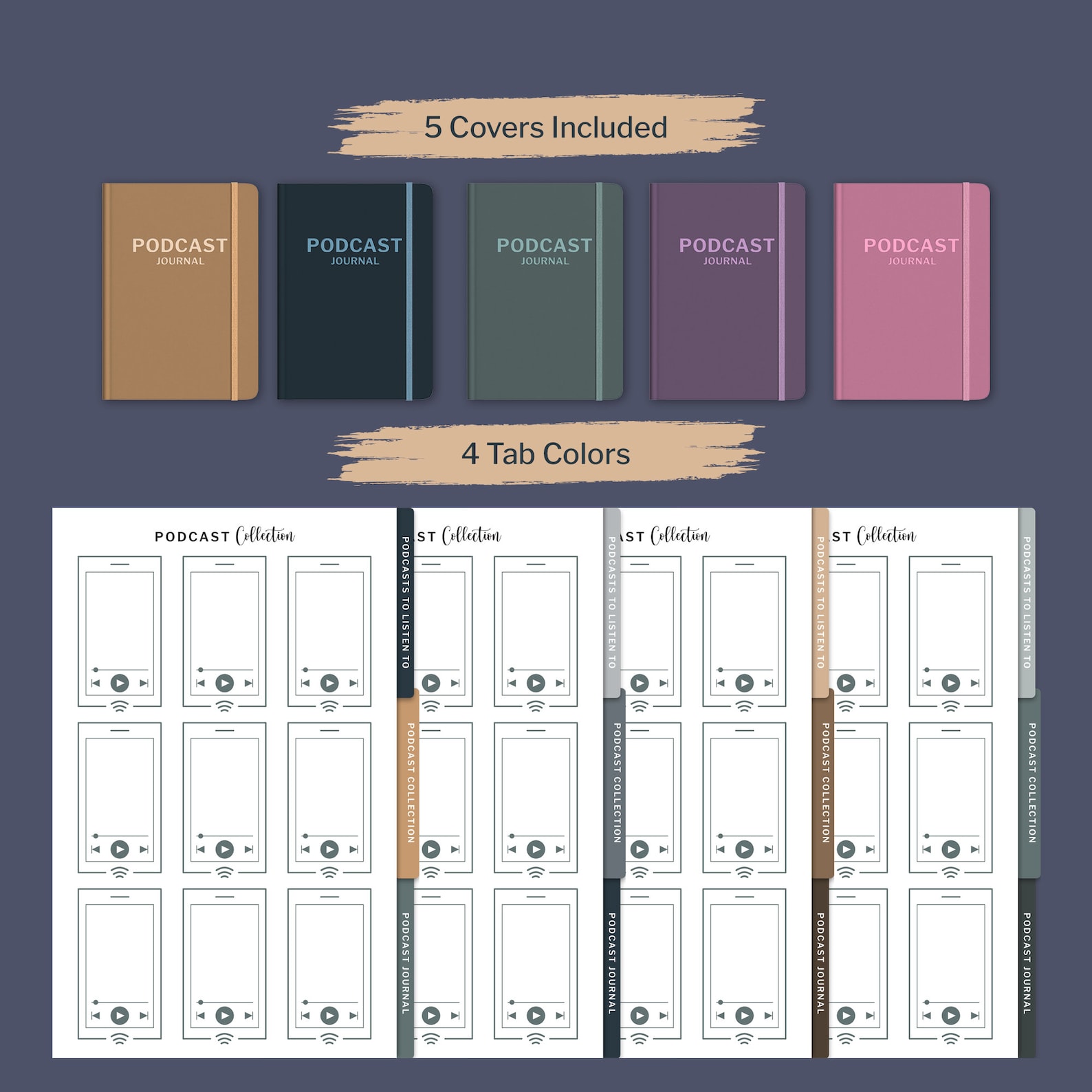 Digital Podcast Planner Editable Podcast Template Podcast - Etsy