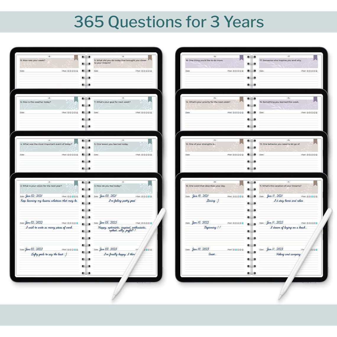 Daily Digital Self Reflection Guided Journal Stay in Your Own | Etsy