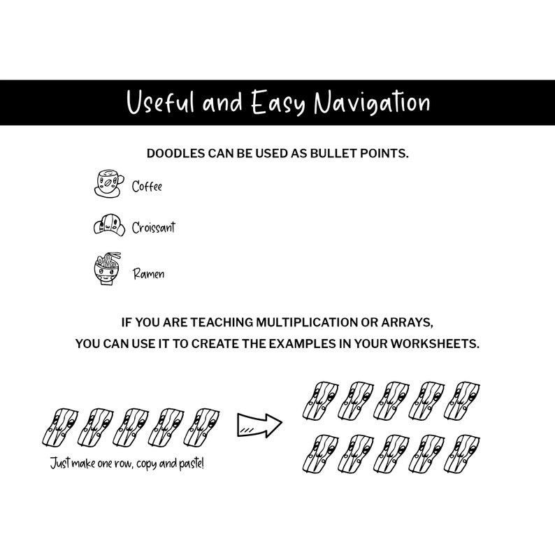 Cute Food Monsters Doodle Fonts, Instant File Otf, Ttf Font Download ...