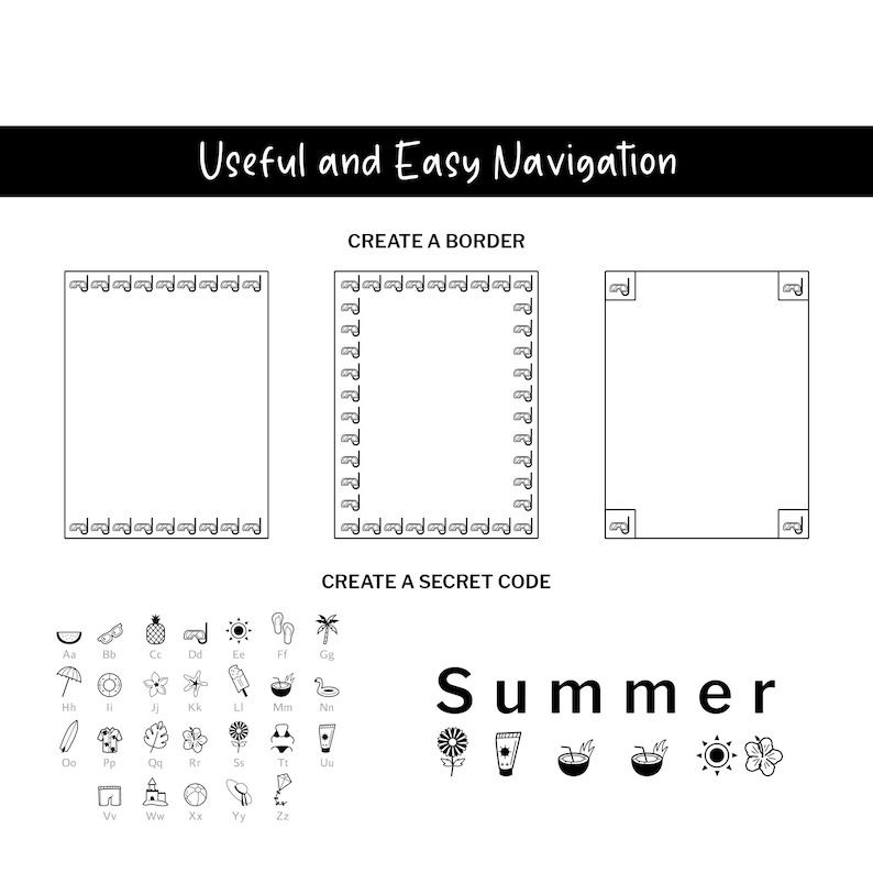 Summer Doodle Fonts, Instant File Otf, Ttf Font Download, Digital ...