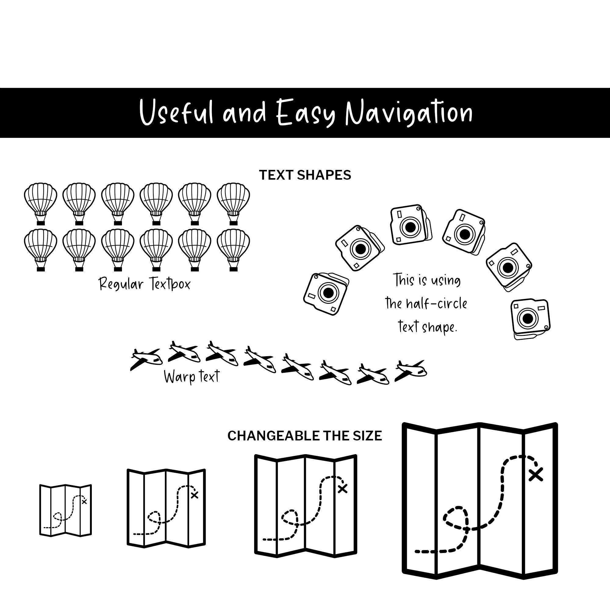 Travel Doodle Fonts, Instant File Otf, Ttf Font Download, Digital Font ...