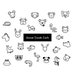 Animal Doodle Fonts, Instant File Otf, Ttf Font Download, Digital Font ...