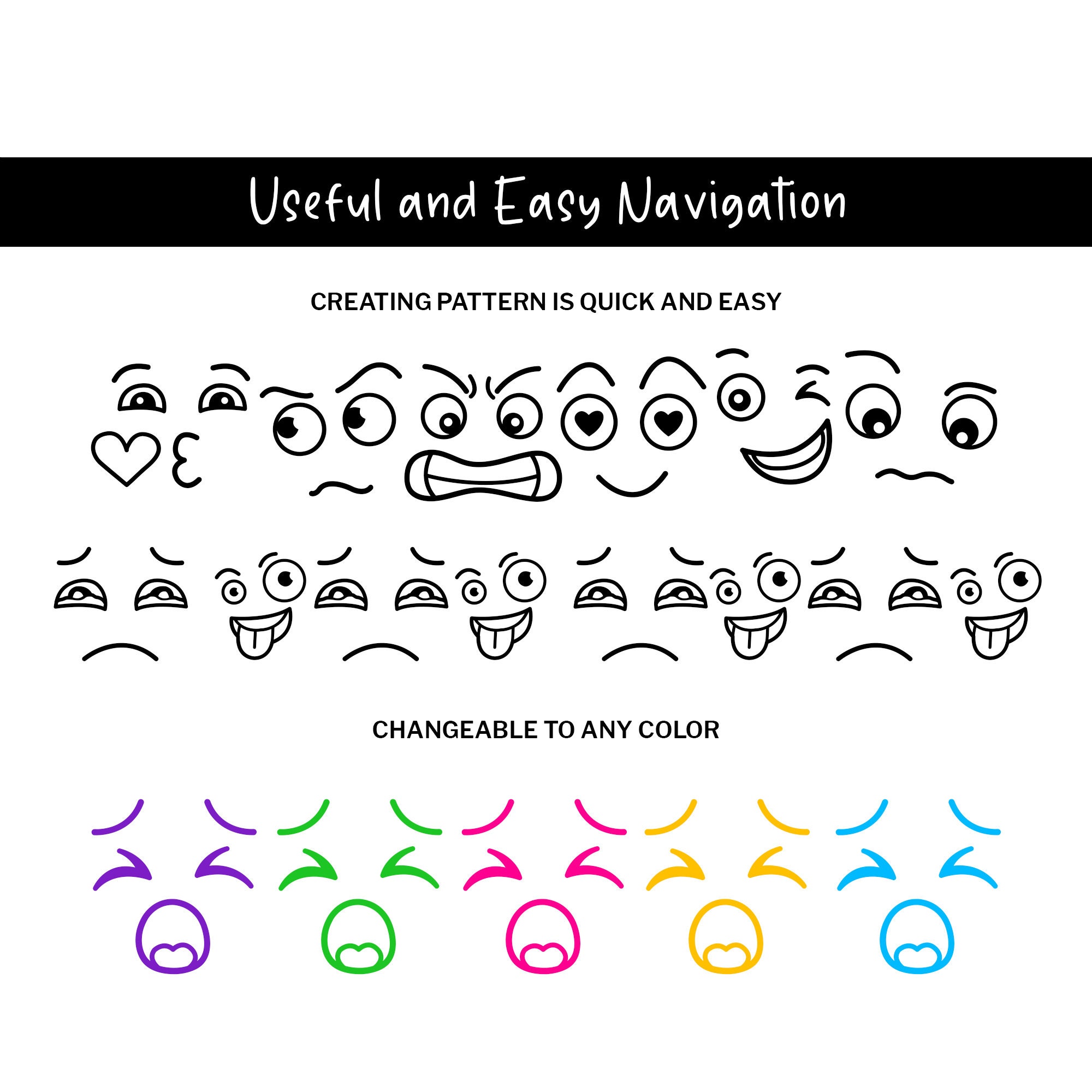 Emotion Doodle Fonts, Instant File Otf, Ttf Font Download, Digital Font ...