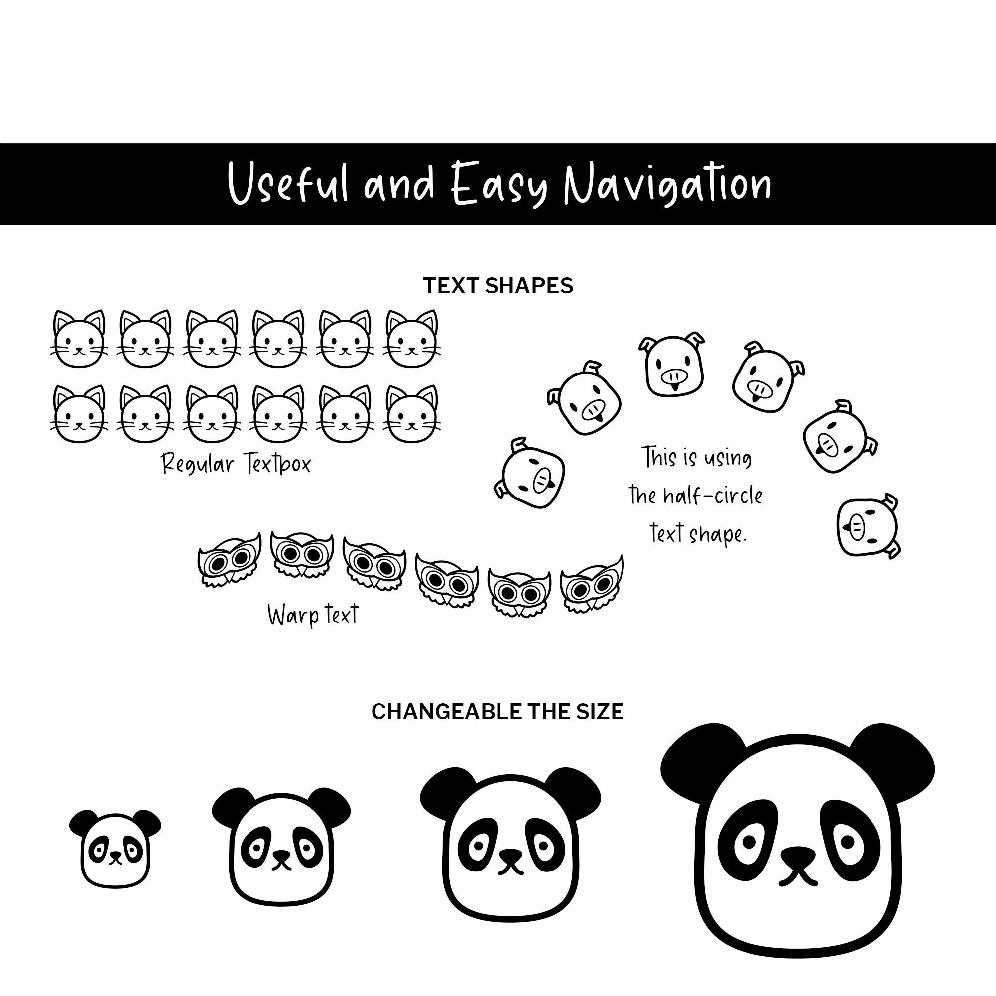 Animal Doodle Fonts, Instant File Otf, Ttf Font Download, Digital Font ...