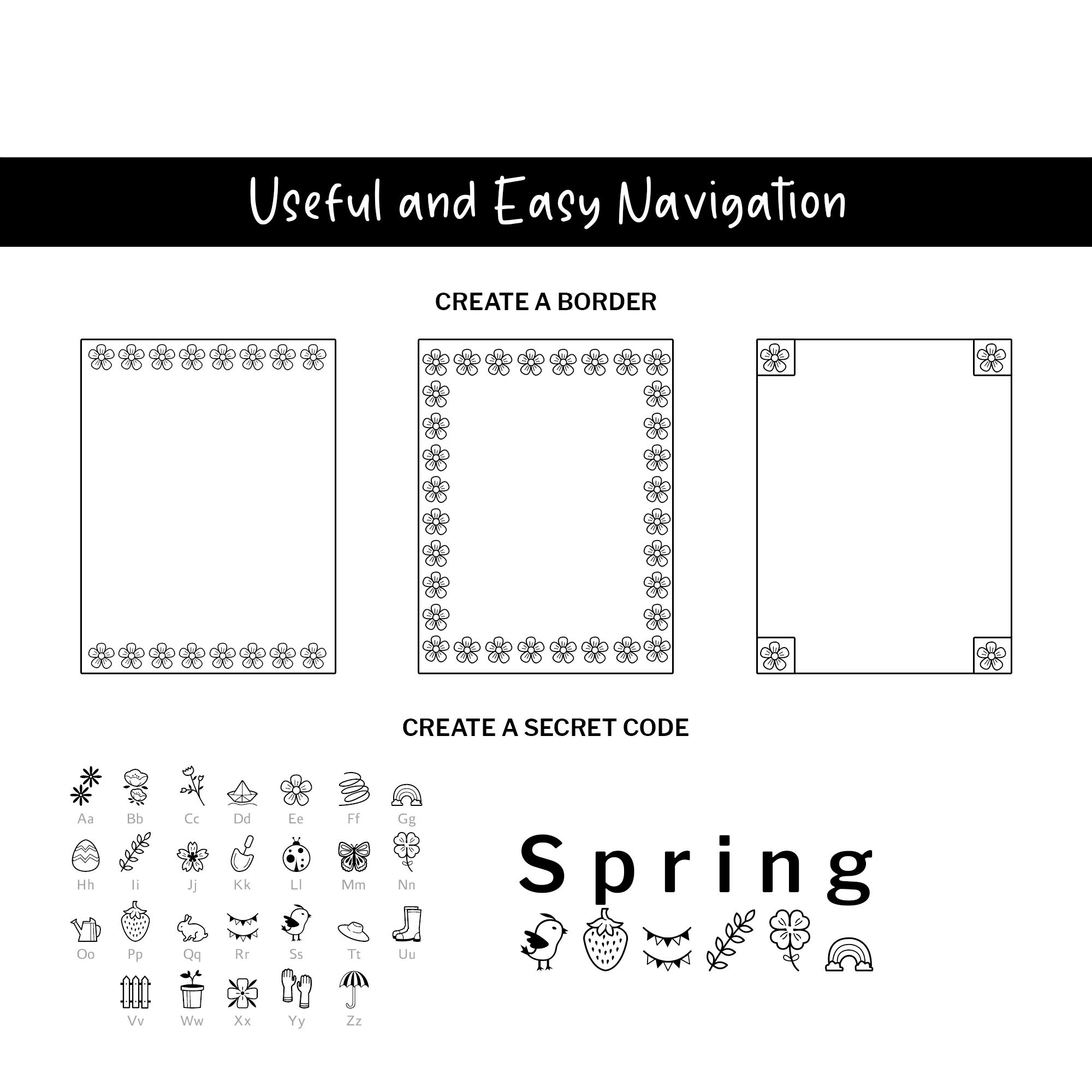 Spring Doodle Fonts, Instant File Otf, Ttf Font Download, Digital ...