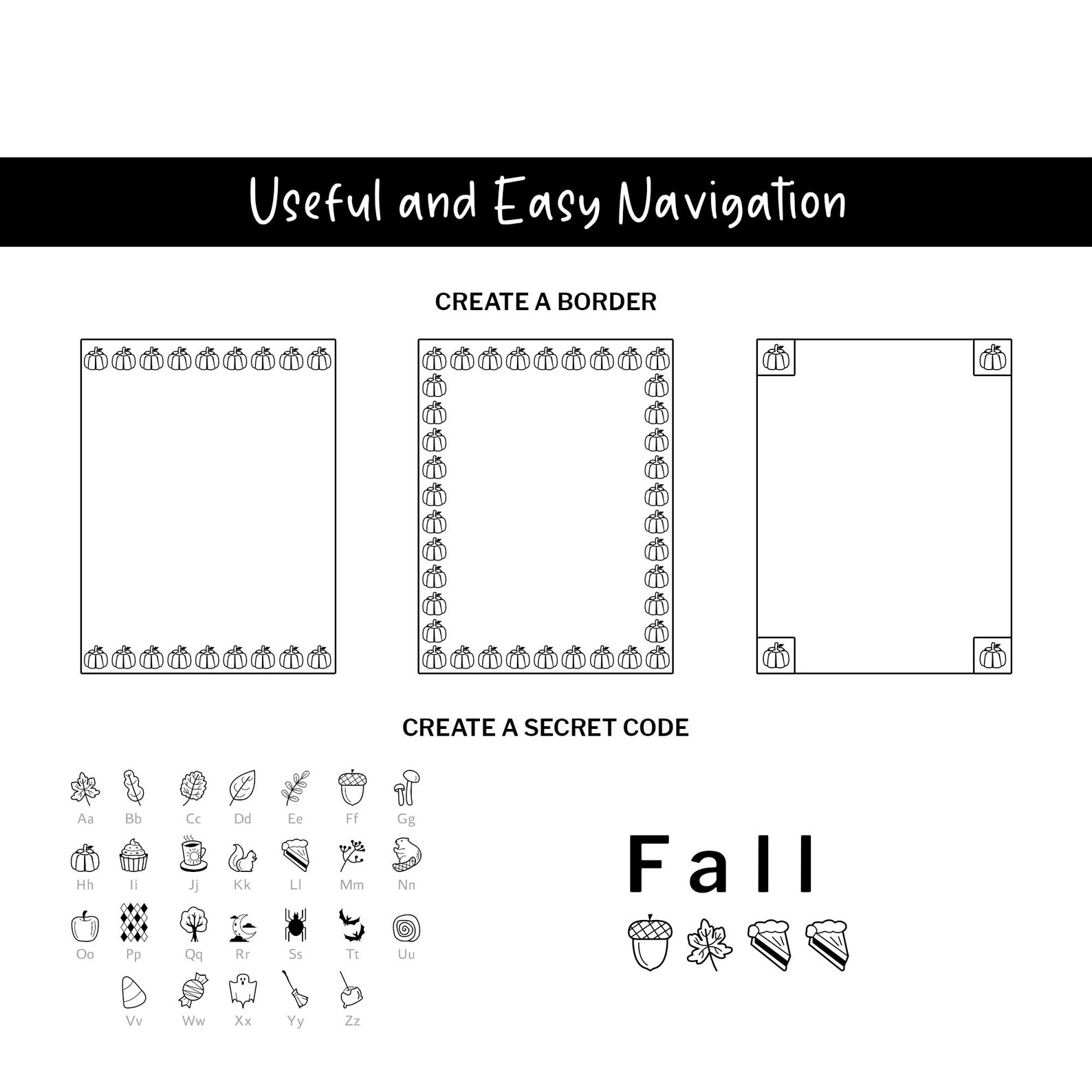 Fall Doodle Fonts Instant File Otf Ttf Font Download - Etsy