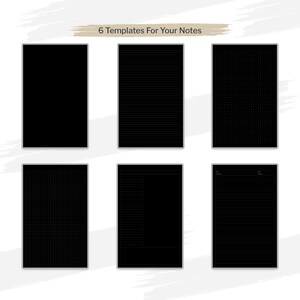 Personalized Digital Notebook, Custom 6 Subjects Digital Notepad, Blank ...