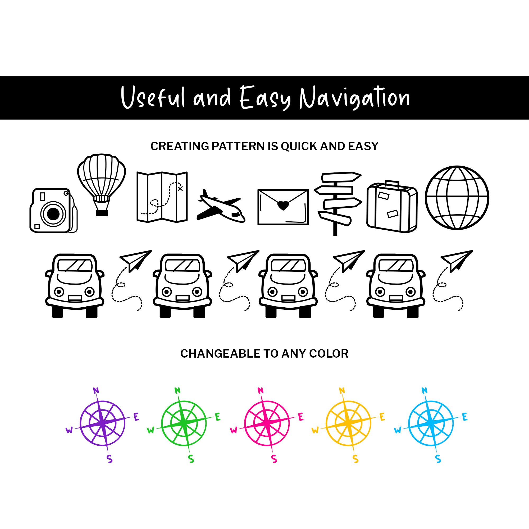 Travel Doodle Fonts, Instant File Otf, Ttf Font Download, Digital Font ...