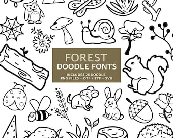 Travel Doodle Fonts Instant File Otf Ttf Font Download - Etsy